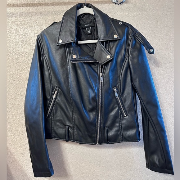 Forever 21 | Jackets & Coats | Black Leather Jacket | Poshmark